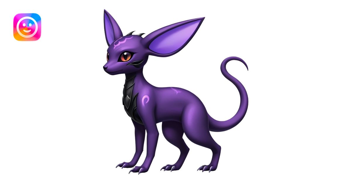Shiny Edgy Gothic Futuristic Salandit-Umbreon-Espeon-Hybrid (Full body ...