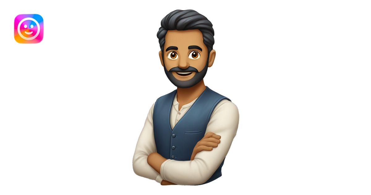 Neele neele ambar pe chand jab aaye emoji | AI Emoji Generator