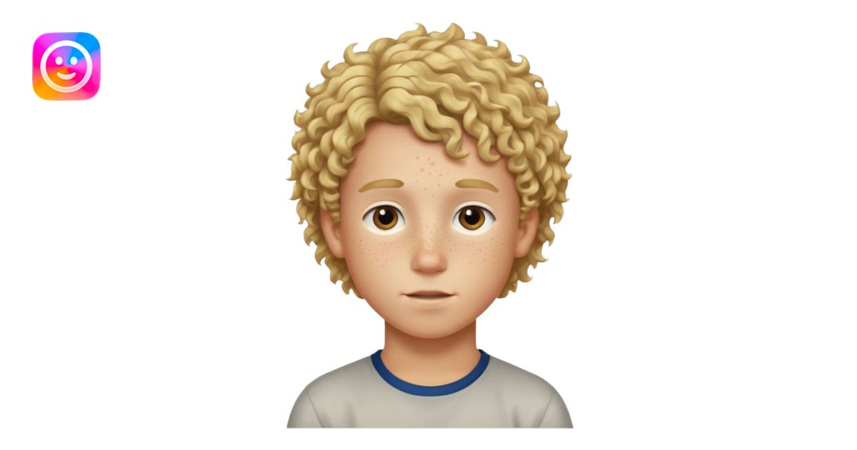 hassidic young boy blond freckles sidelocks curly emoji | AI Emoji ...