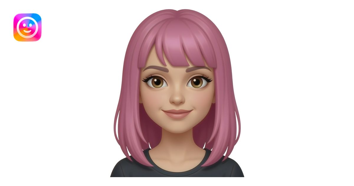 arab emo pink girl emoji | AI Emoji Generator
