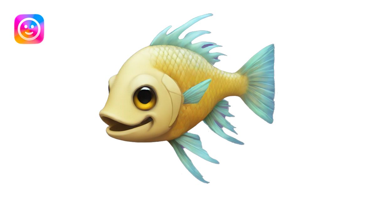 A punk rock fish emoji | AI Emoji Generator