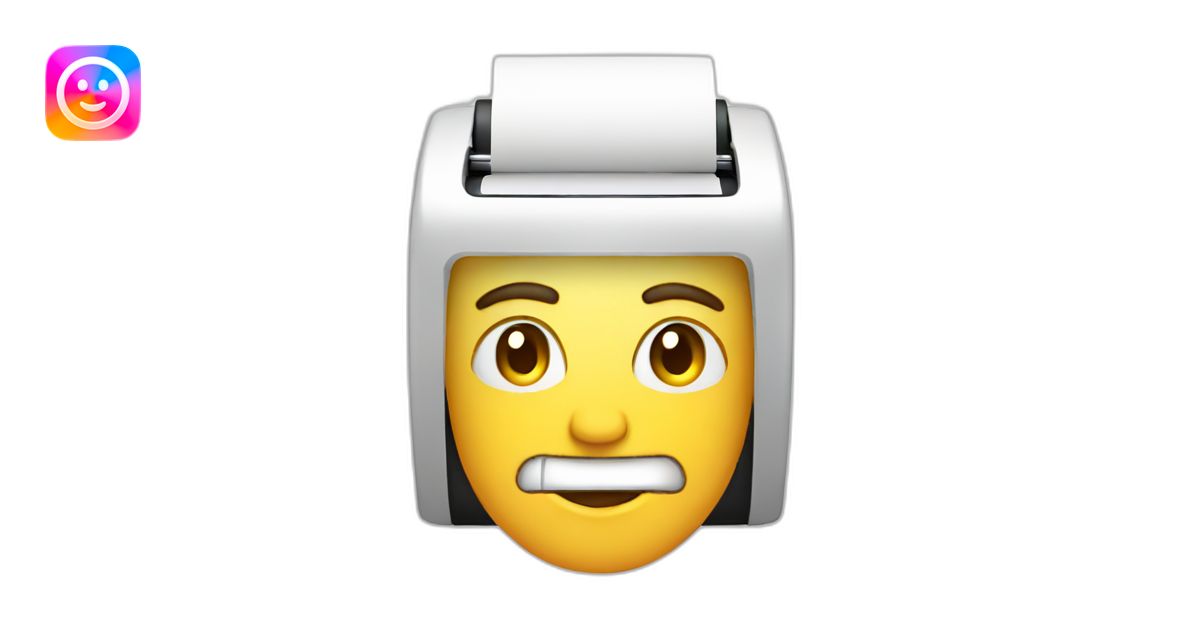 printer with face emoji | AI Emoji Generator