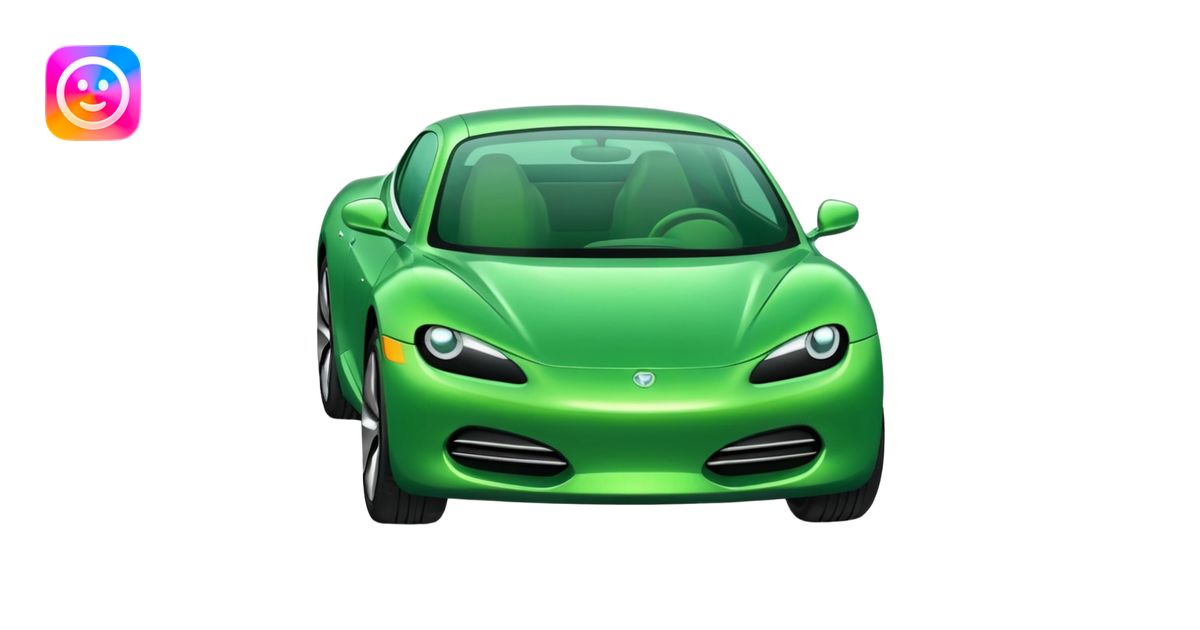 auto verde nuevo emoji | AI Emoji Generator