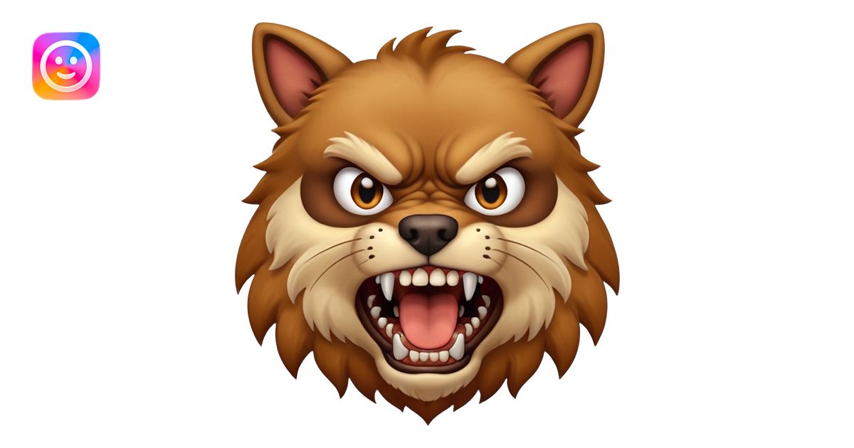 angry dogs emoji | AI Emoji Generator