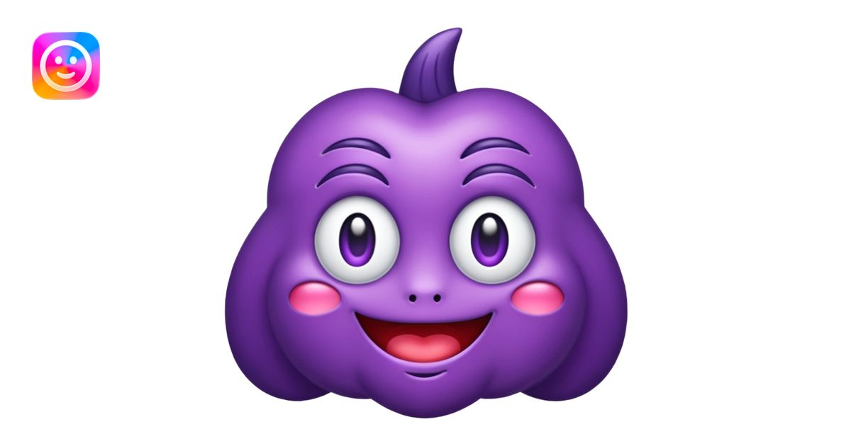 Crea un emoji de moño morado emoji | AI Emoji Generator