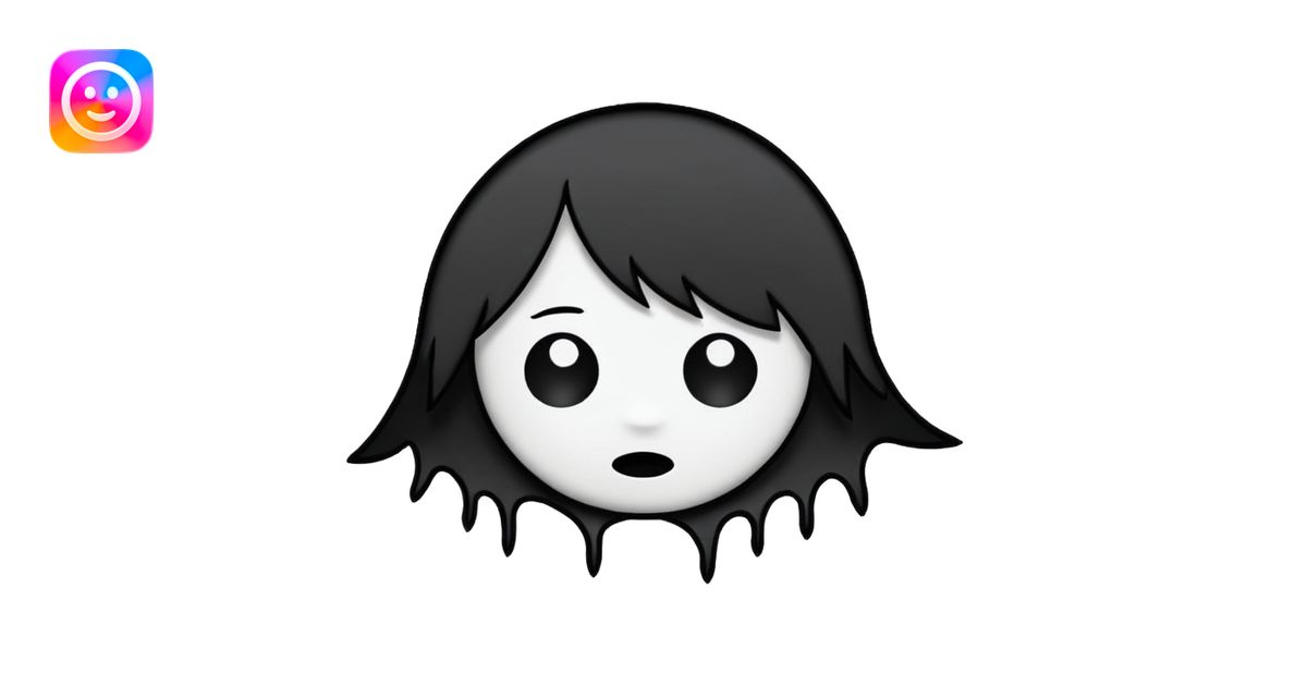emo banner with stitched patch, cute, expressive, minimal emoji | AI ...