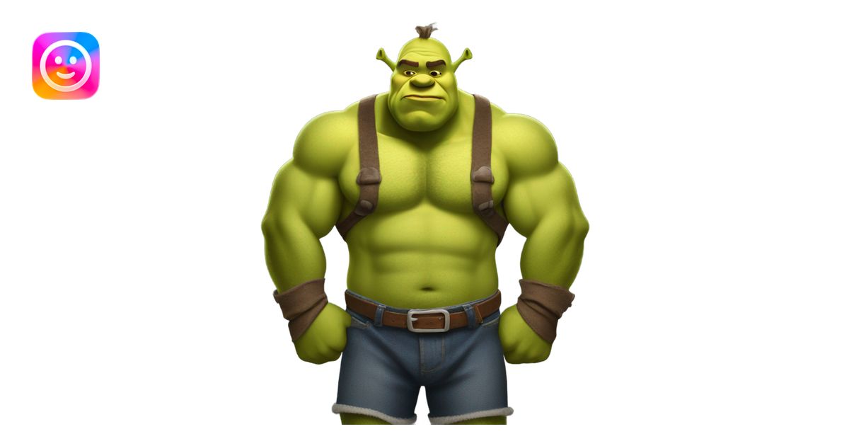 Shrek musculoso emoji | AI Emoji Generator