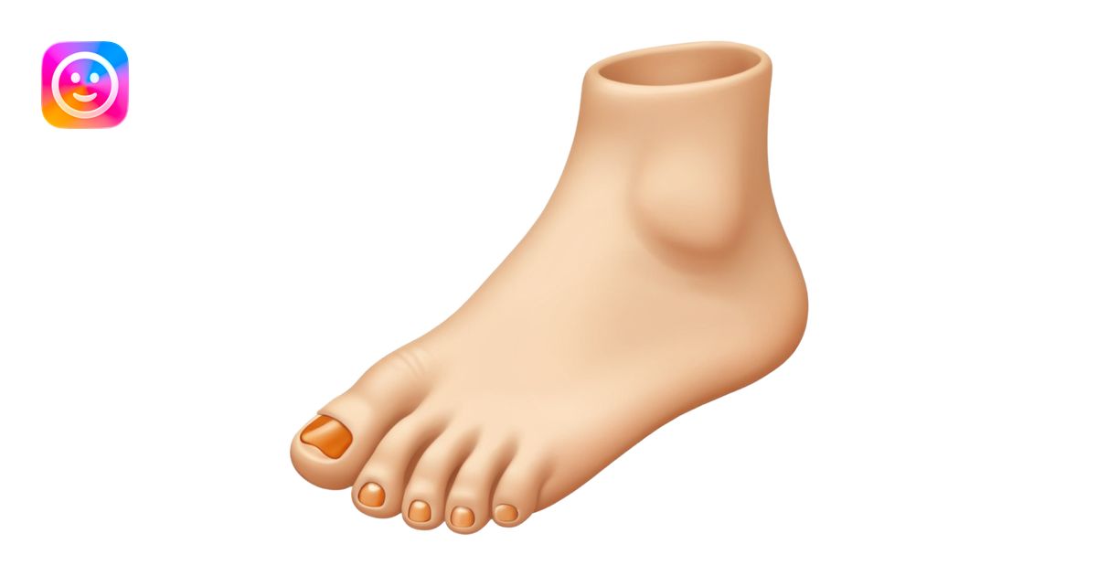 Toe flipping the middle toe emoji | AI Emoji Generator