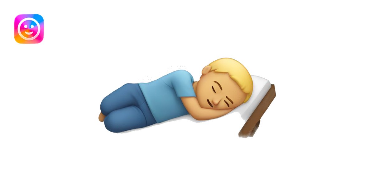 Falling asleep emoji | AI Emoji Generator