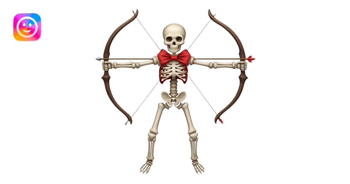 create a dnd style skeleton_archer.png with a bow using 48x48 pixels ...