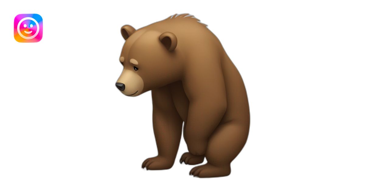 Bear crawl emoji | AI Emoji Generator
