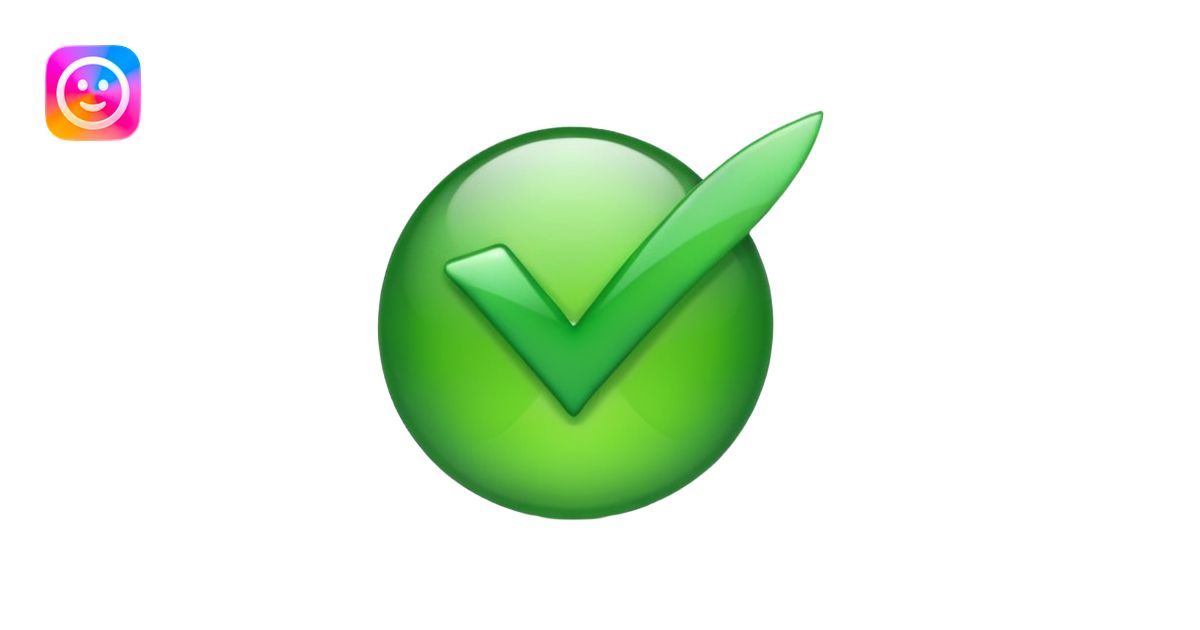 green check mark emoji | AI Emoji Generator