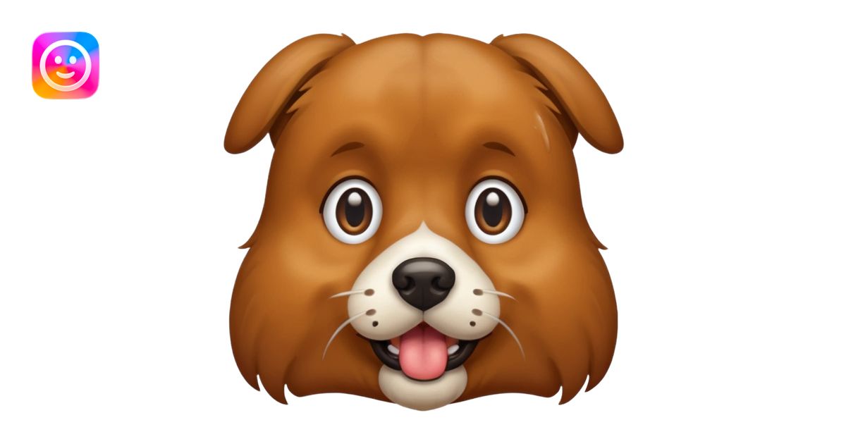 dog crosseyed emoji | AI Emoji Generator