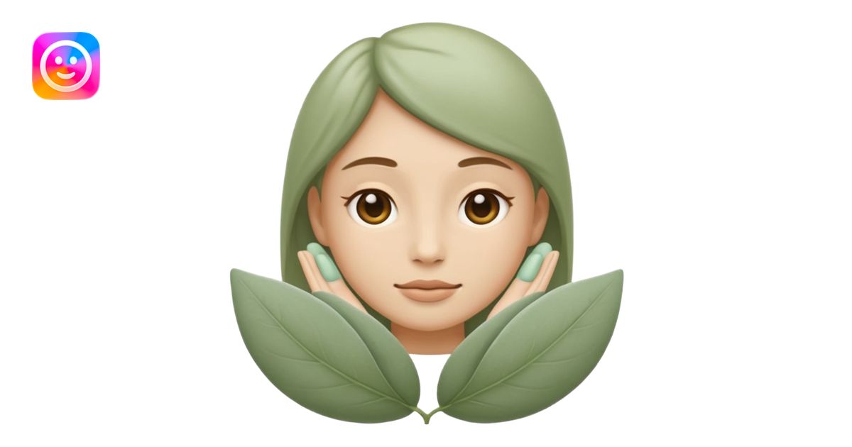 Minimal wellness emoji representing tighter skin and firmness, subtle ...
