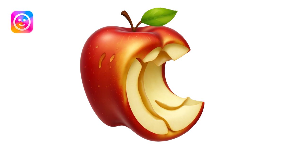 Apple core emoji | AI Emoji Generator