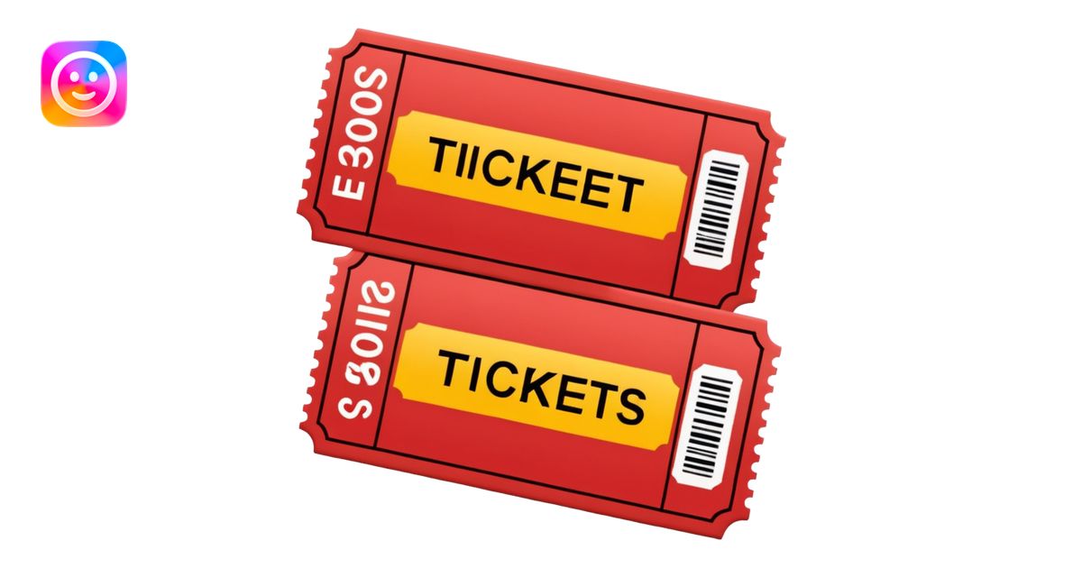 2 tickets emoji | AI Emoji Generator