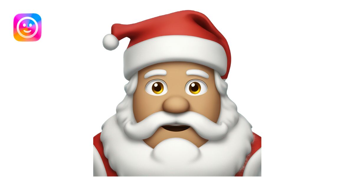 Fat Santa emoji | AI Emoji Generator
