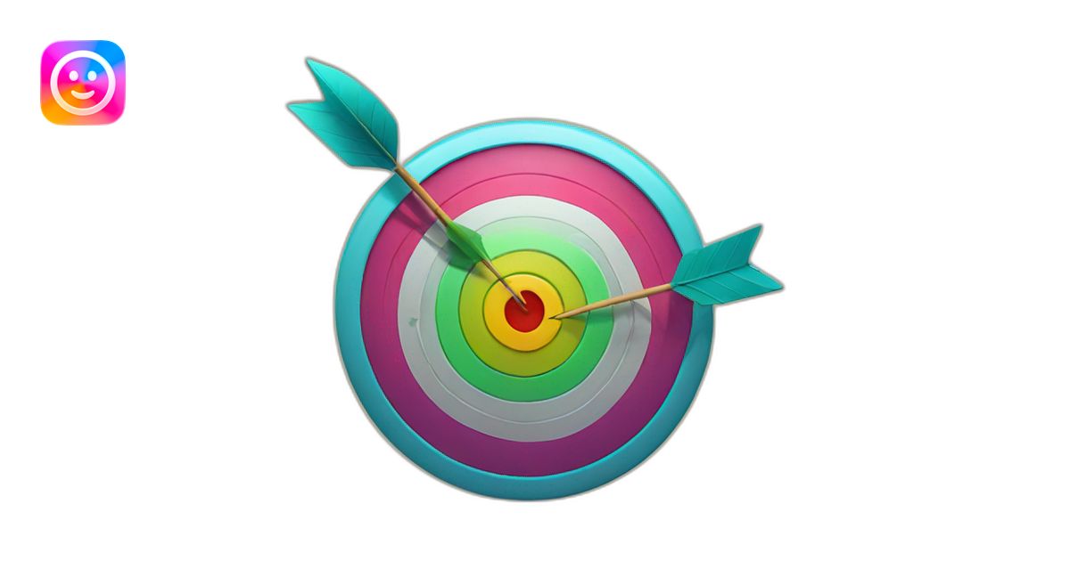 target with arrow in center emoji | AI Emoji Generator