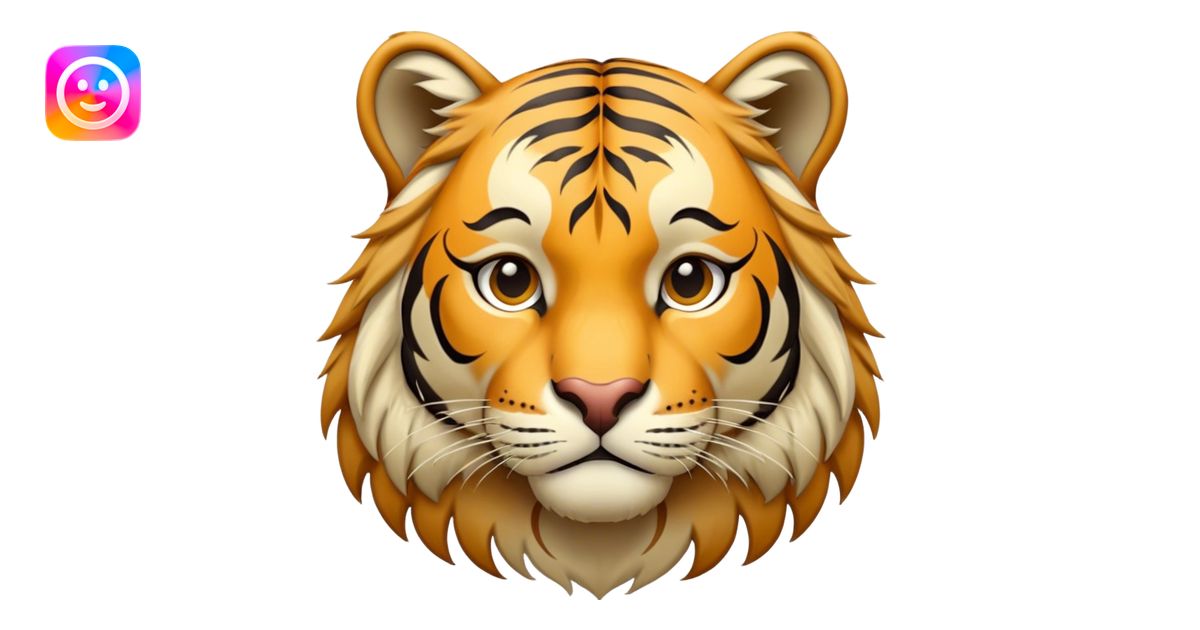 Windy tiger emoji | AI Emoji Generator