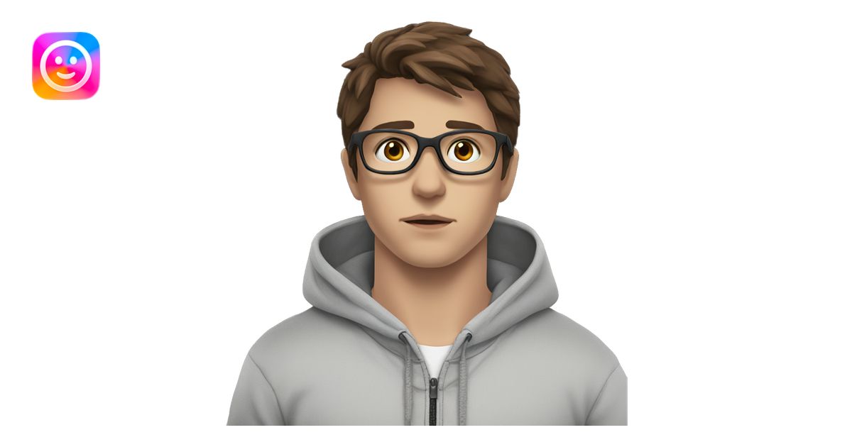 guy in black hoodie staring emoji | AI Emoji Generator