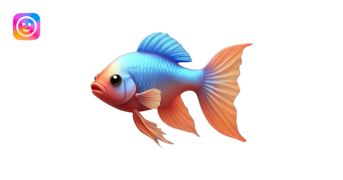 Fat Beta Fish emoji | AI Emoji Generator