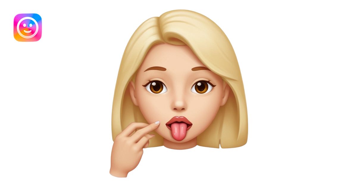 Sexy tongue 😏 emoji | AI Emoji Generator