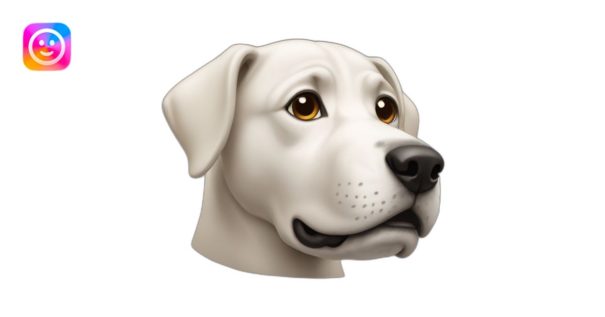 Dogs head side emoji | AI Emoji Generator