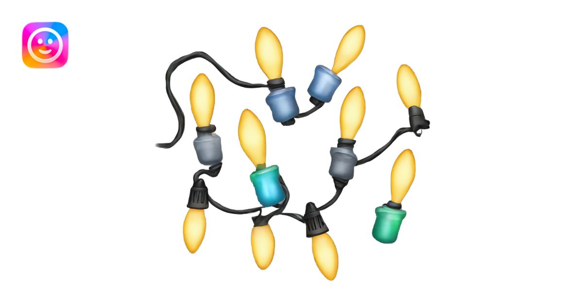Christmas lights emoji | AI Emoji Generator