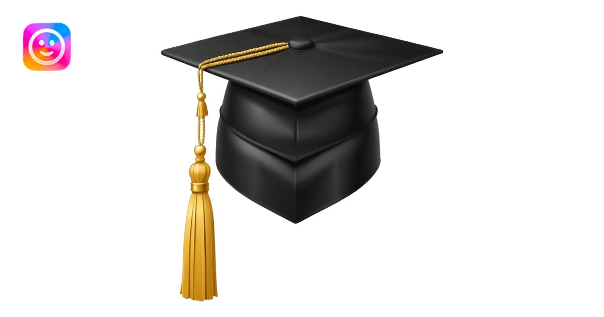 black grad cap emoji | AI Emoji Generator