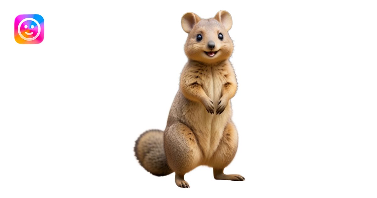 cinematic-quokka wallaby-realistic-full-body-standing on its hind legs ...