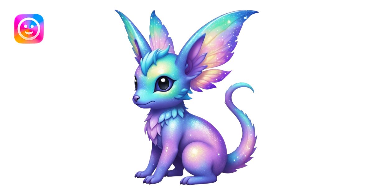 Pastel nebula furry realistic glittery Randomly-faerie-drake-colored ...