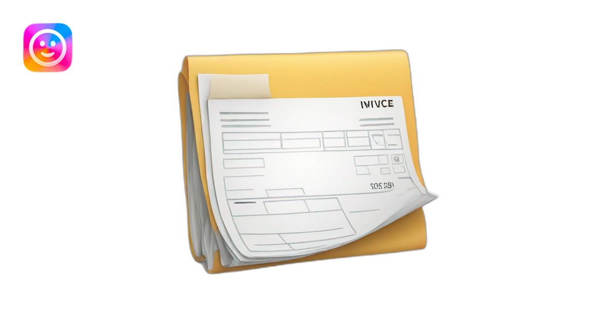 Invoice emoji | AI Emoji Generator
