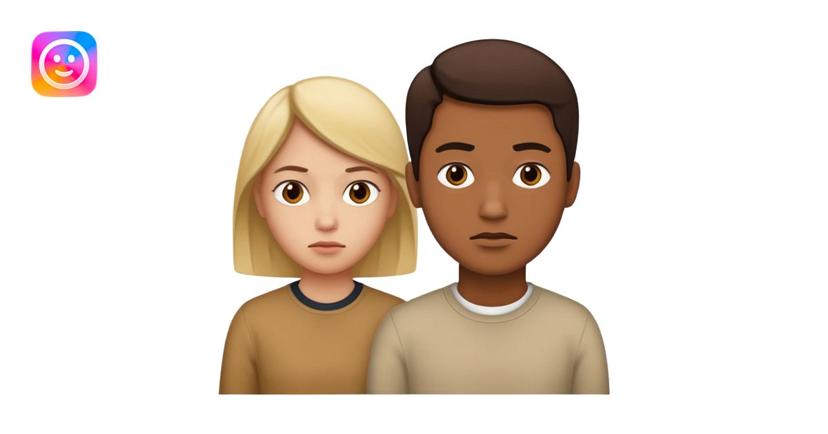 Indifference - 2 people with one facing right and the other facing left ...