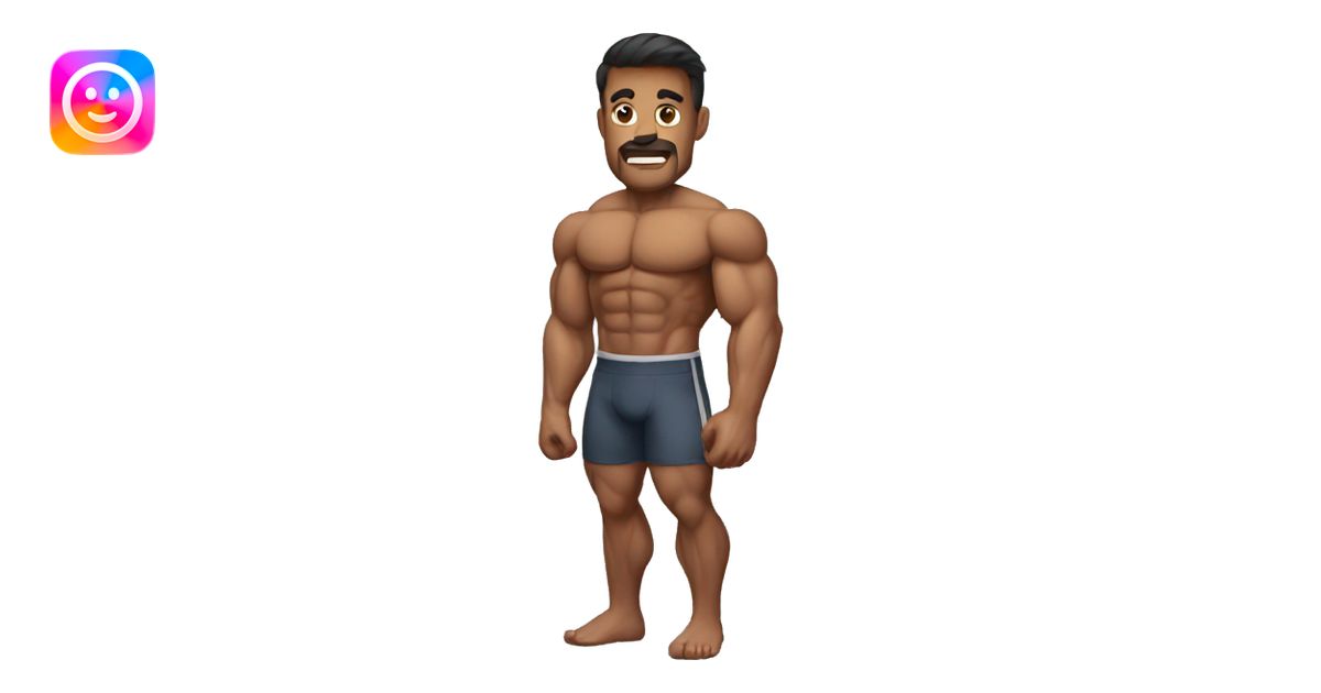 MUSCLES MAN emoji | AI Emoji Generator