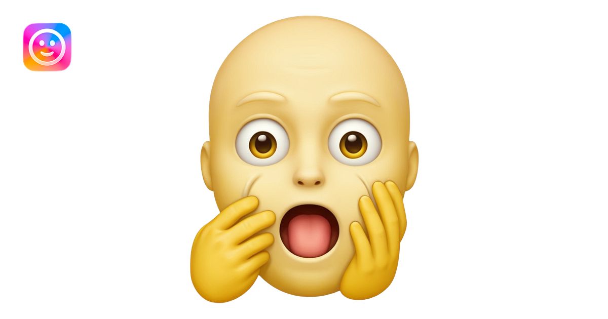yellow emoji choking himself out creepy emoji | AI Emoji Generator