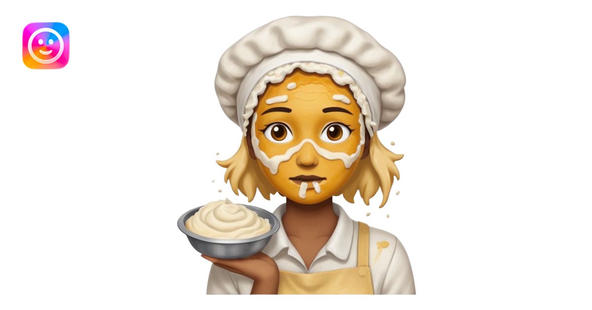 Female pie fight emoji | AI Emoji Generator