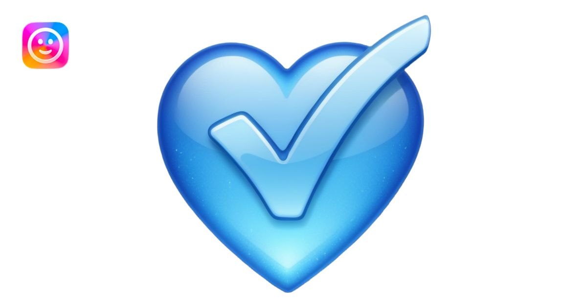 dark blue checkmark with sparkles emoji | AI Emoji Generator