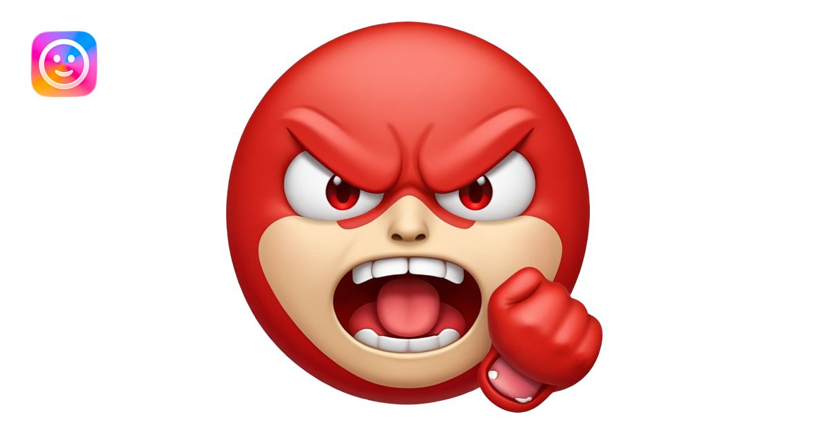 gum tsion emoji very not nice rude shouting ragebaiter emoji | AI Emoji ...