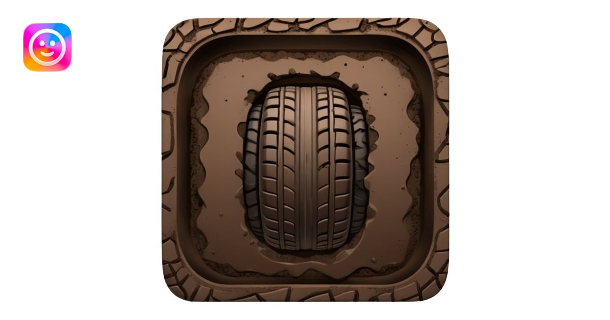 wheel Tracks emoji | AI Emoji Generator