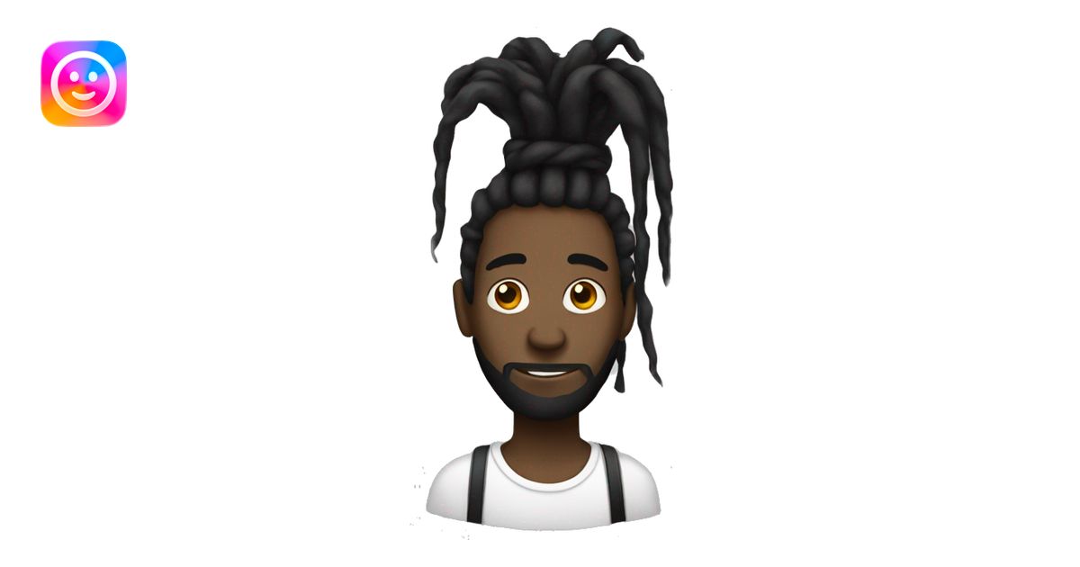 black dreadhead emoji | AI Emoji Generator