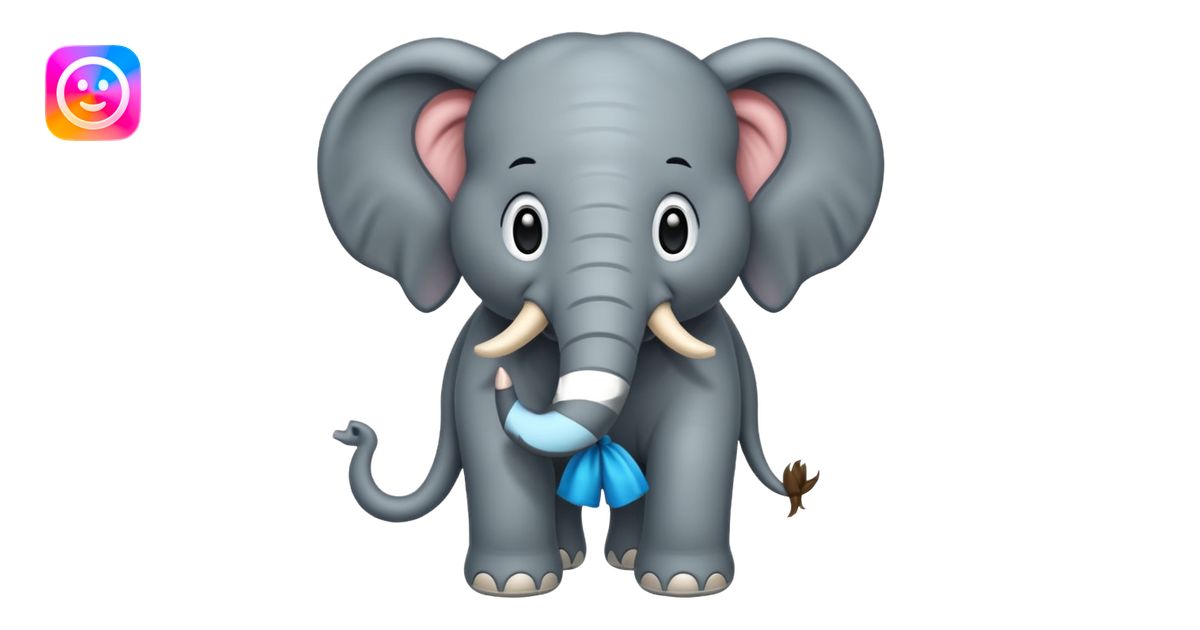 long haired elephant emoji | AI Emoji Generator