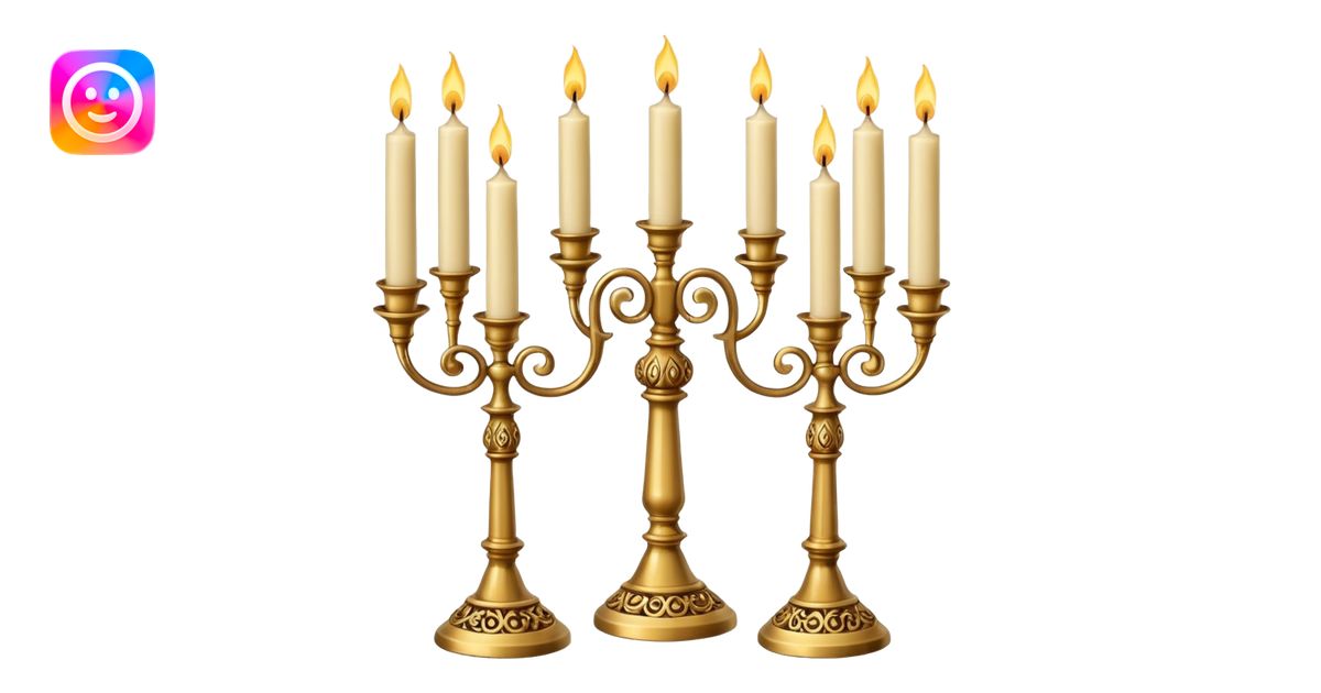 seven candlesticks emoji | AI Emoji Generator