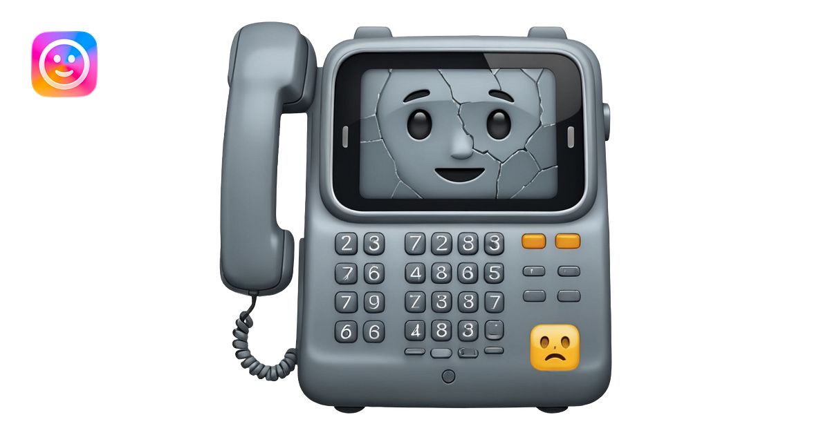 an old phone emoji emoji | AI Emoji Generator