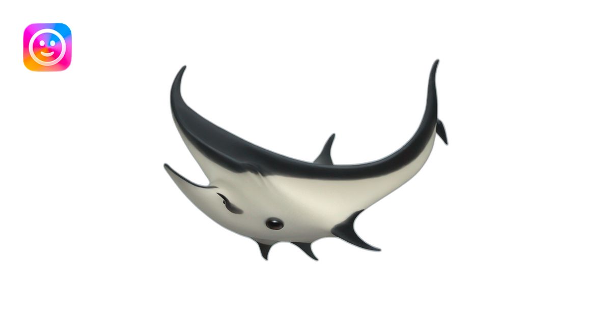 raie manta emoji | AI Emoji Generator