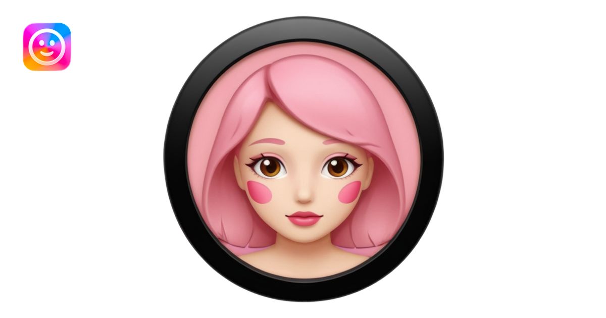 Pink blusher emoji | AI Emoji Generator