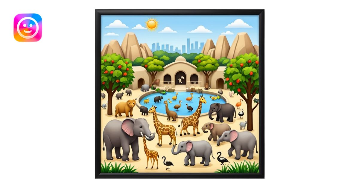 zoo desde fuera emoji | AI Emoji Generator