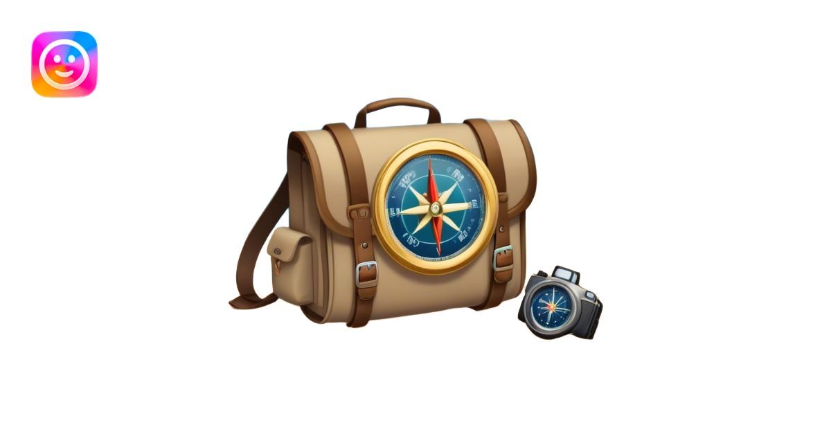 Icon for Expeditions: a compass, a map, a backpack and a rugged ...
