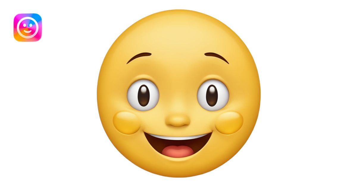 Emoji, yellow round laughing tilted head face with tears of fun emoji ...