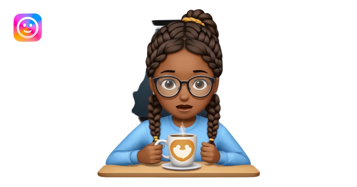 Make a black female software engineer with glasses and braids coding ...