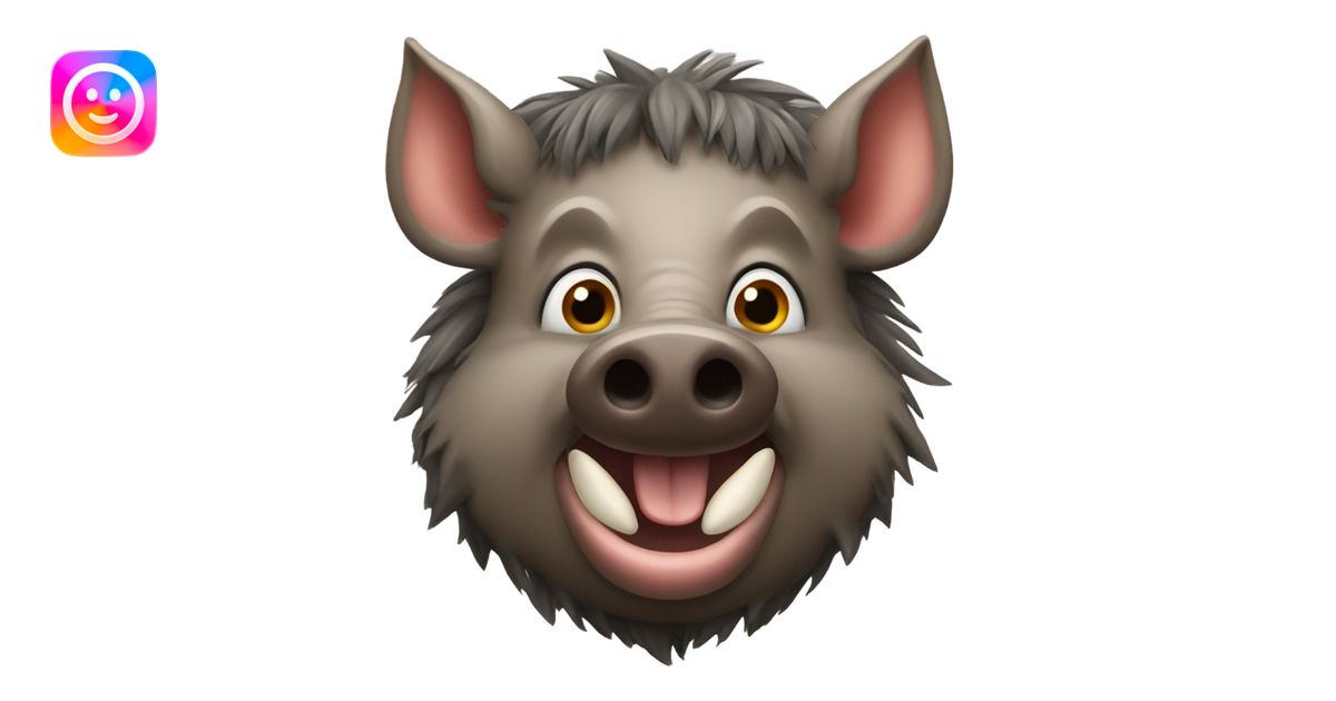 wild boar emoji | AI Emoji Generator